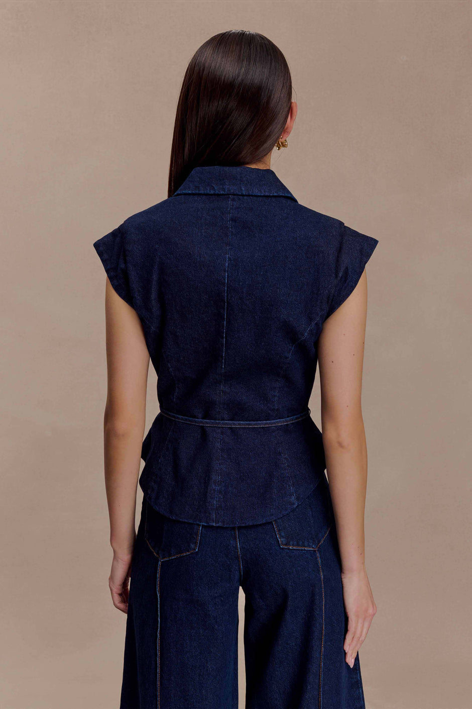 Beatrix High Rise Denim Jeans - Indigo Blue & MESHKI