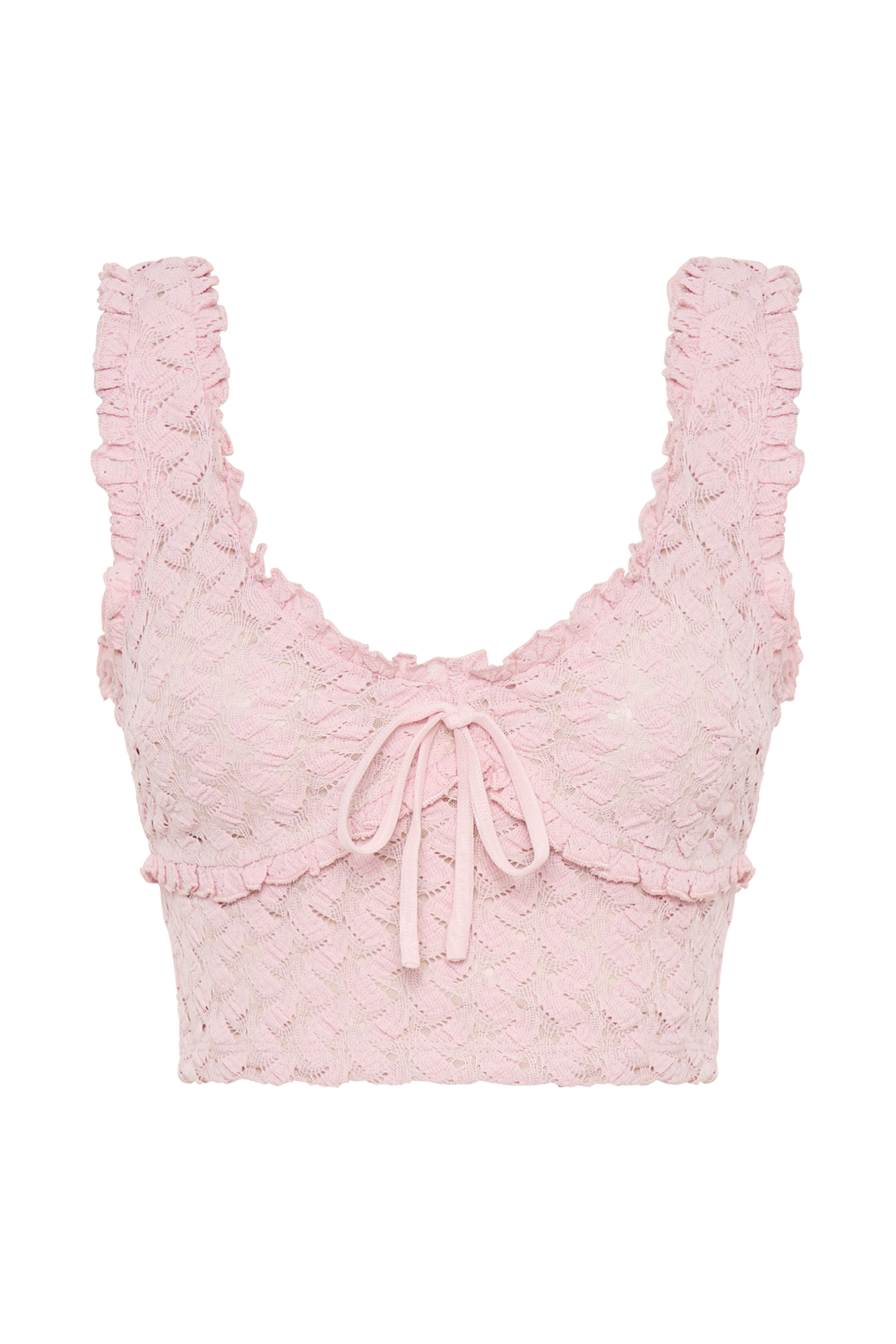 Morgan Mesh And Lace Mini Skirt - Powder Pink & MESHKI