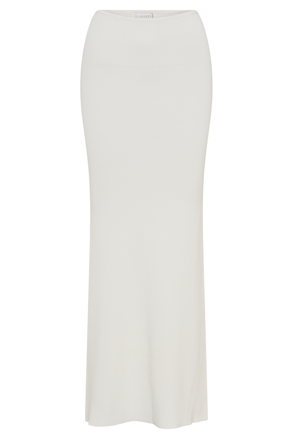 Keaton Strapless Rose Tie Knit Top - White And Black & MESHKI