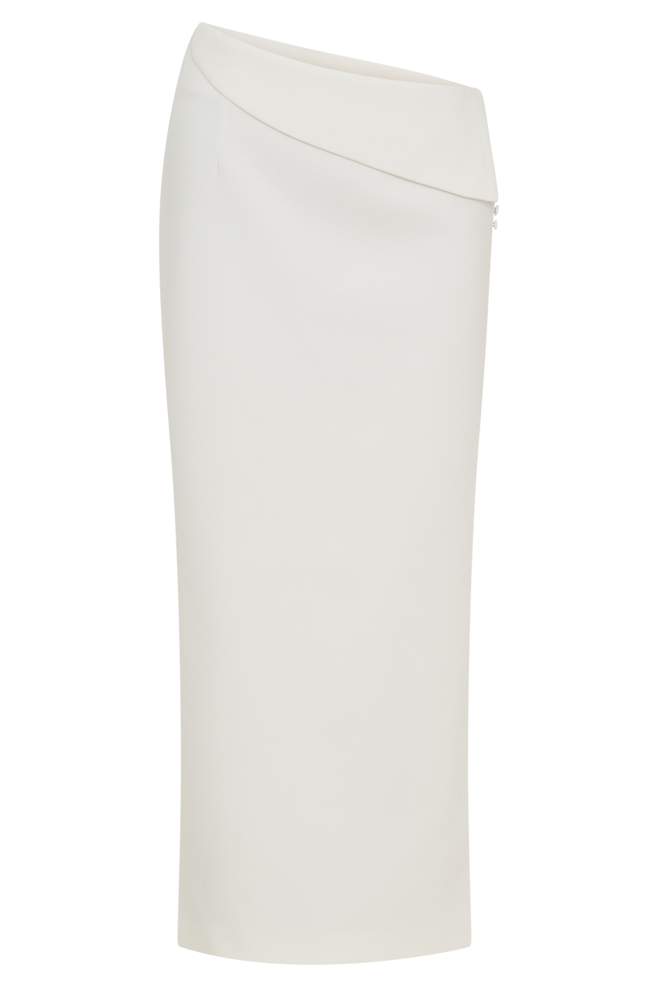 Astrid Asymmetric Sleeveless Suiting Top - White & MESHKI