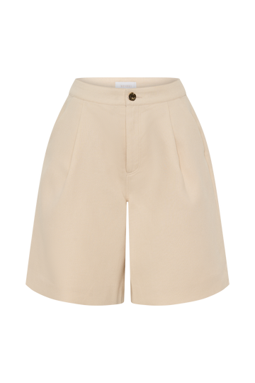 Andina Shortsleeve Linen Top - Natural Beige & MESHKI