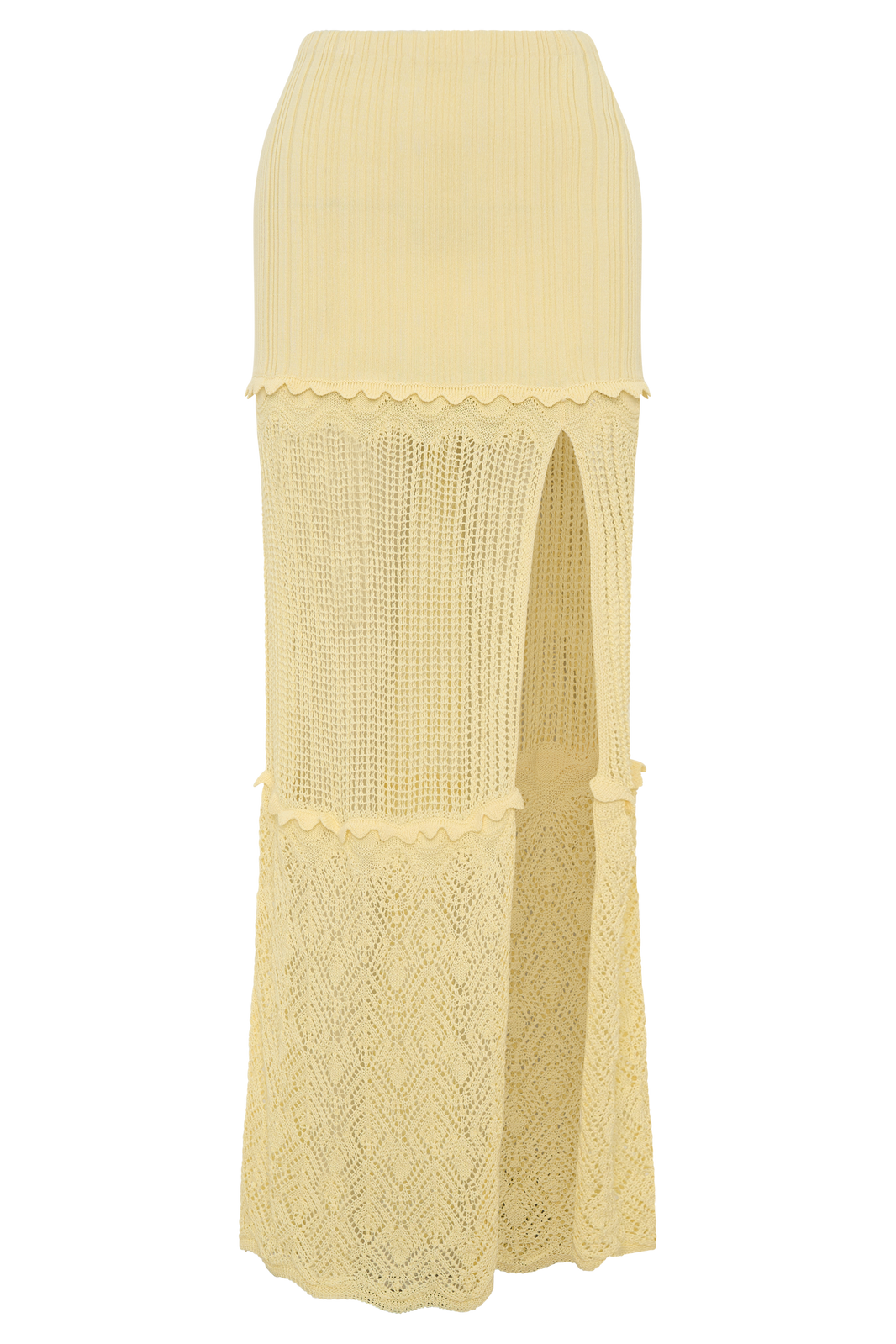 Coleene Pointelle Knit Top - Lemon & MESHKI