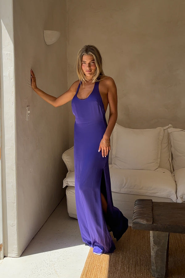 Jacquelyn Racerback Maxi Dress - Deep Purple - MESHKI