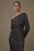 Avery Long Sleeve Maxi Dress - Black - MESHKI