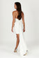 Meredith Strapless Bow Mini Dress - White & MESHKI